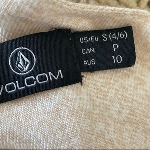 Volcom | Dresses | Volcom Static Bloom Dress In Sandbrown Faux Wrap ...